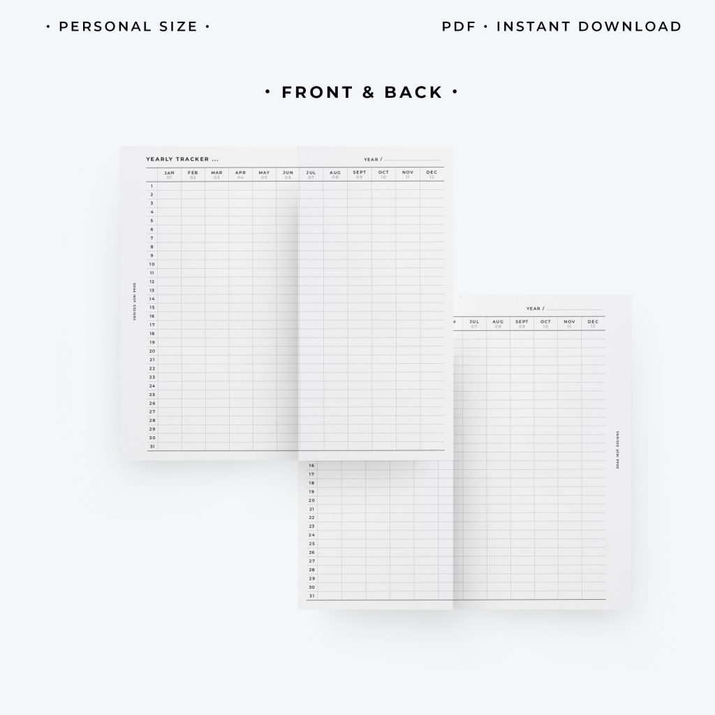 Fold out – Yearly goals – Minimal collection – Doaa inspiring Designs