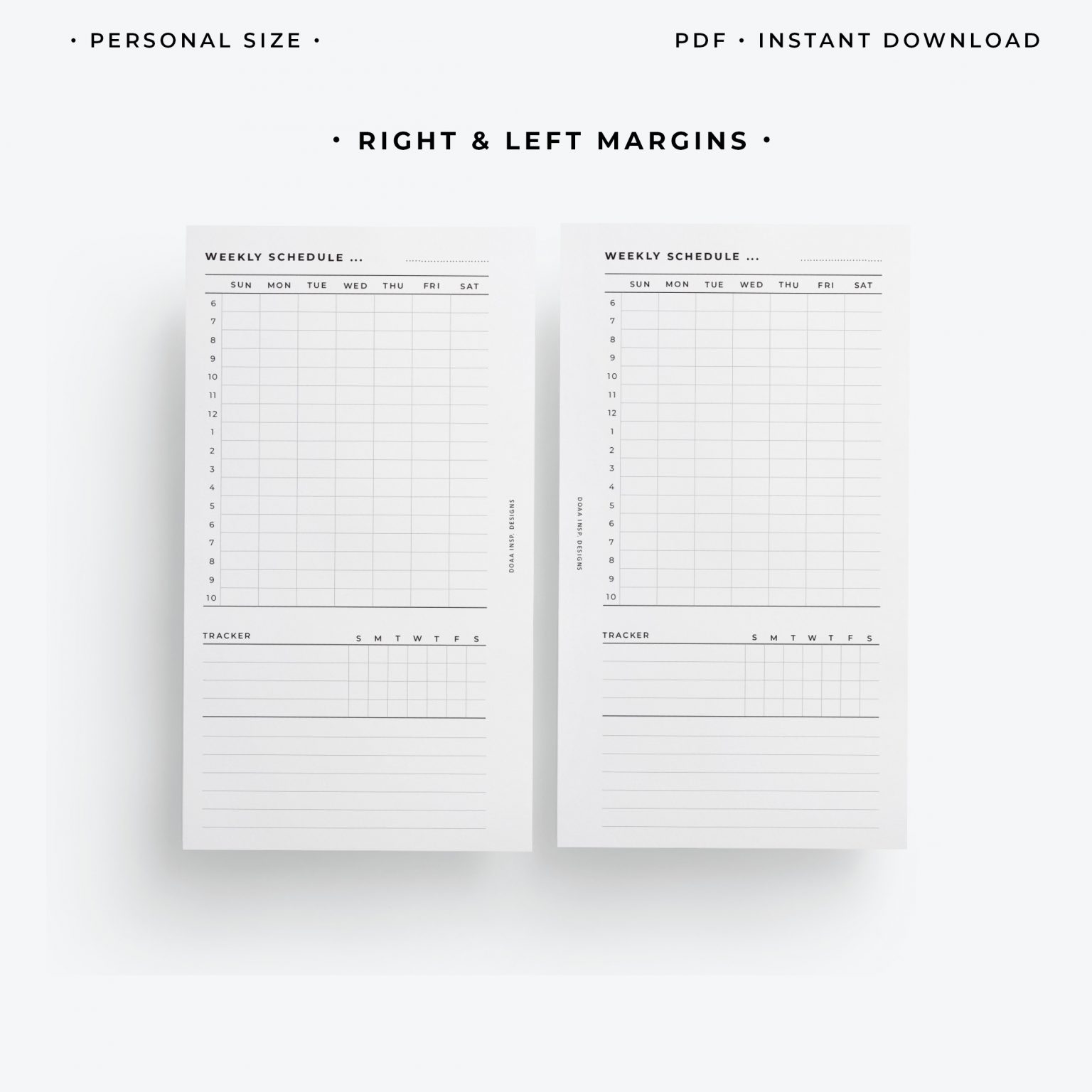 Trackers Bundle- Minimal collection – Doaa inspiring Designs