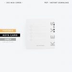 Keys cards – Grey collection – Doaa inspiring Designs