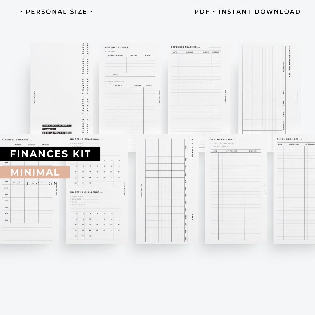 Fold out – Yearly goals – Minimal collection – Doaa inspiring Designs