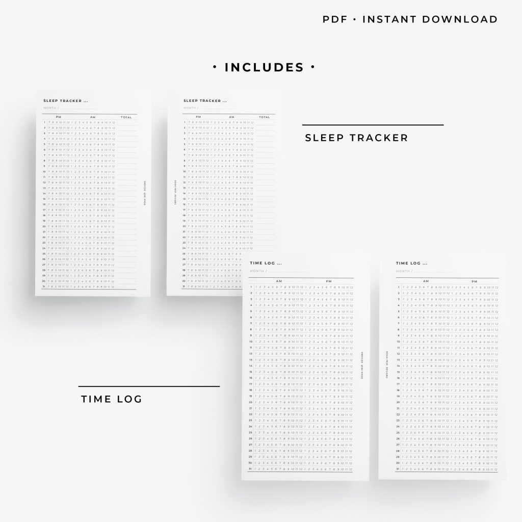 Trackers Bundle- Minimal collection – Doaa inspiring Designs